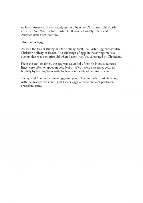 Referat: The tradition of Easter (#331954)