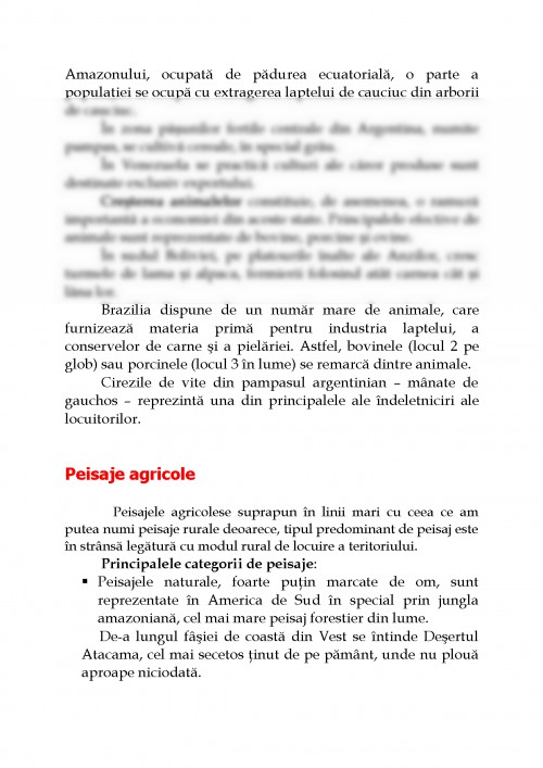 Referat: Agricultura în America de Sud (#332364)