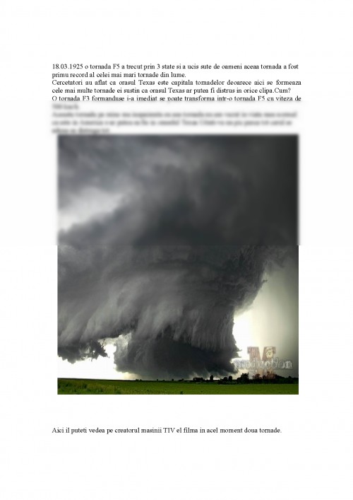 Referat: Tornadele (#332616)