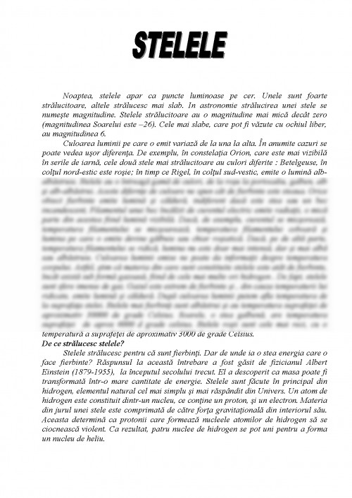 Referat: Stelele (#332742)
