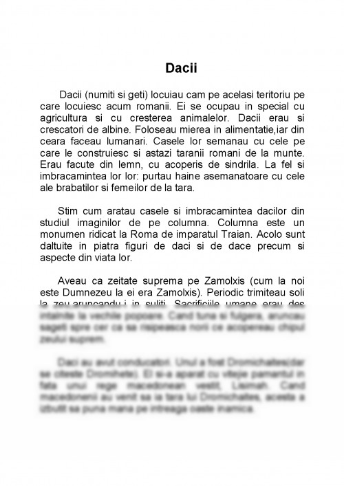Referat: Dacii (#333122)