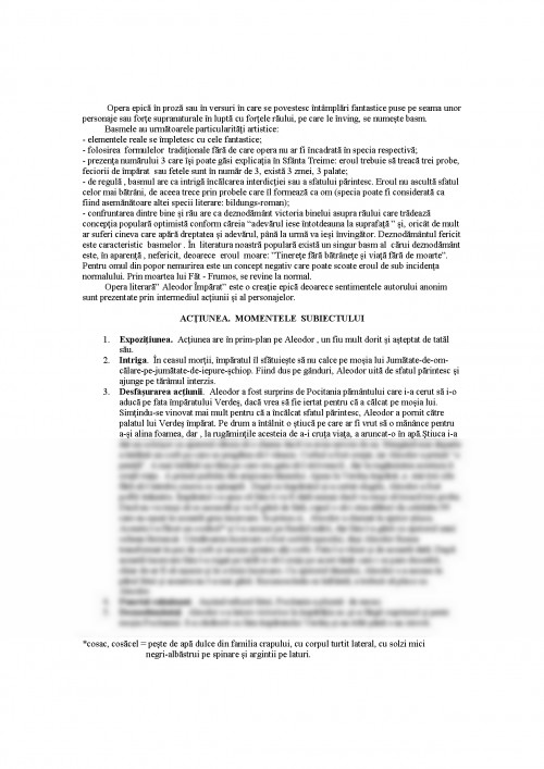 Referat: Basmul - Momentele subiectului (#333903)