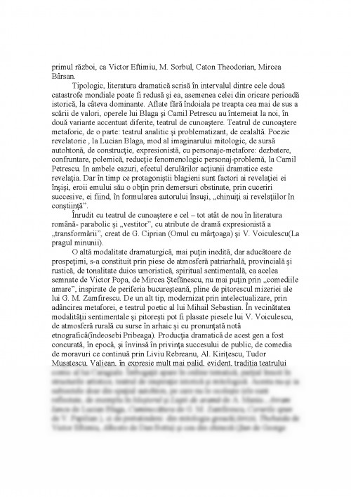 Referat: Evoluția textului dramatic în literatura română (#334137)