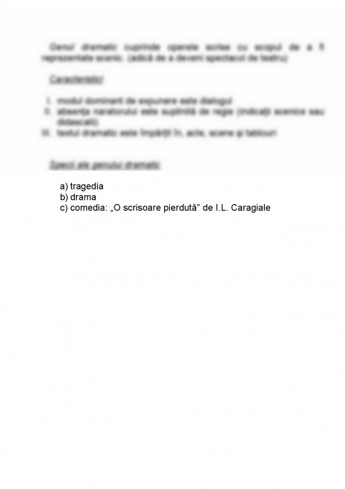 Referat: Genuri și specii literare (#334186)