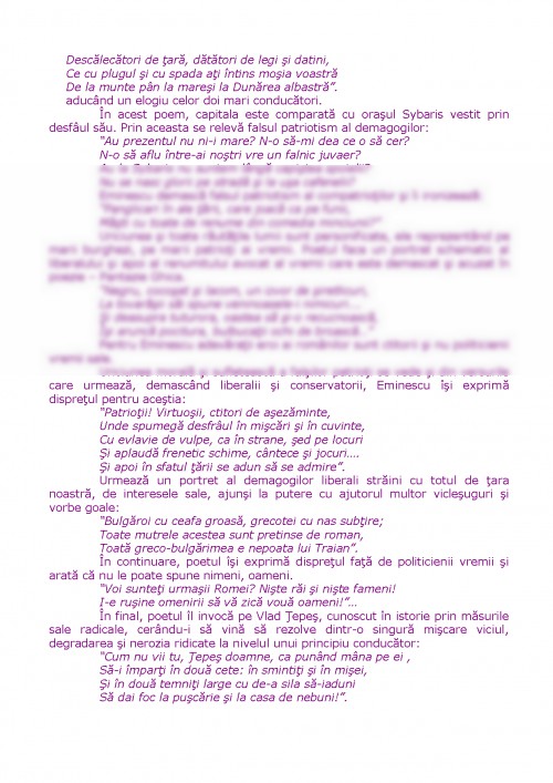 Referat: Mihai Eminescu Scrisoarea A III A (#334359)