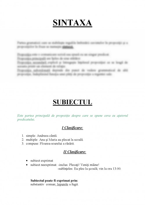 Referat: Sintaxa (#334571)