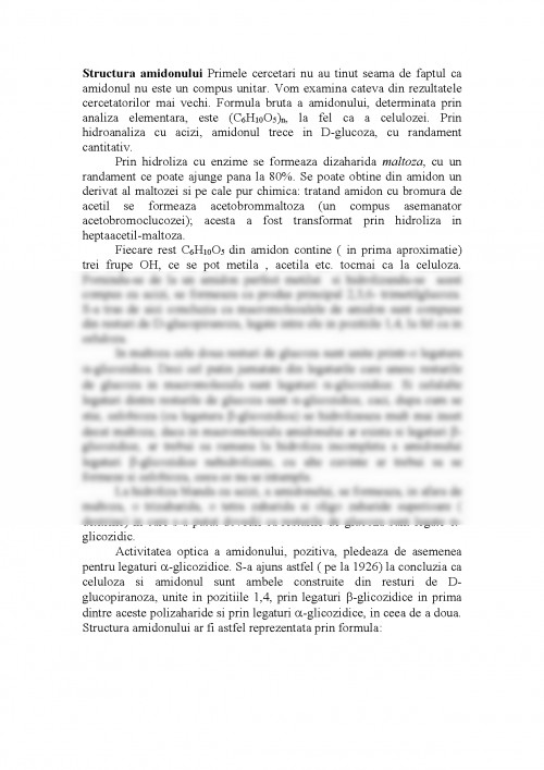 Referat: Structura amidonului (#335017)