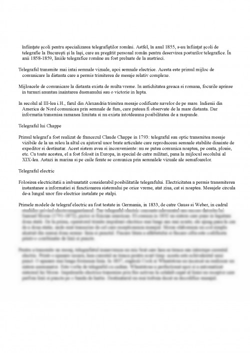 Referat: Istoria Telegrafului (#335224)