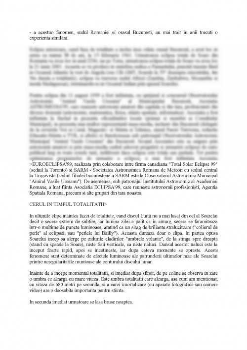 Referat: Eclipsă totală de soare (#336597)
