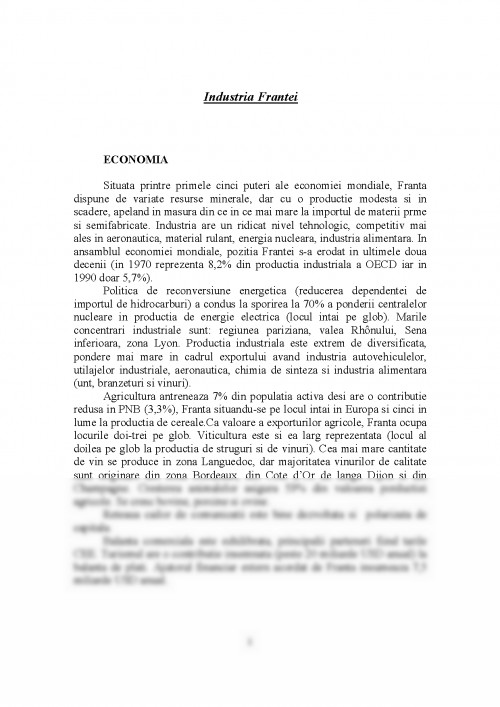Referat: Industria Franței (#336647)