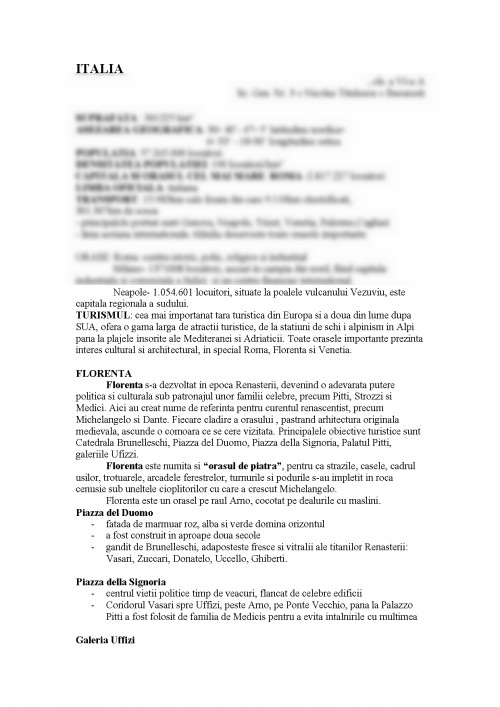 Referat: Italia (#336665)