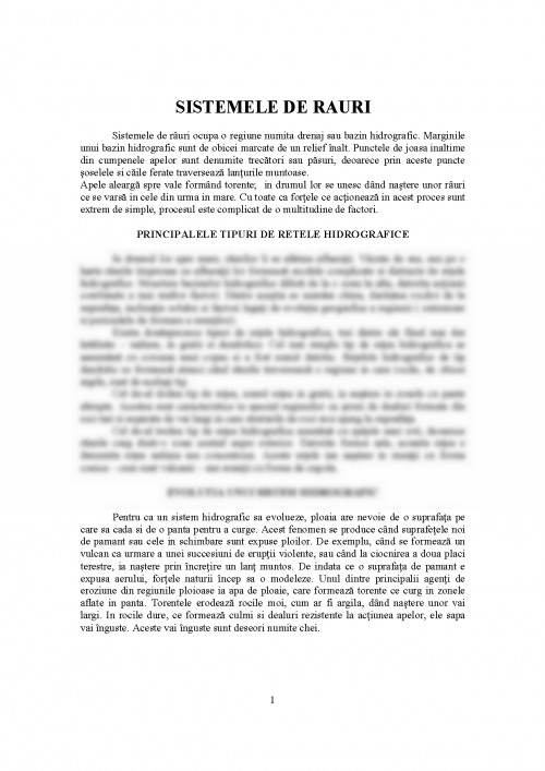 Referat: Sisteme de râuri (#336793)