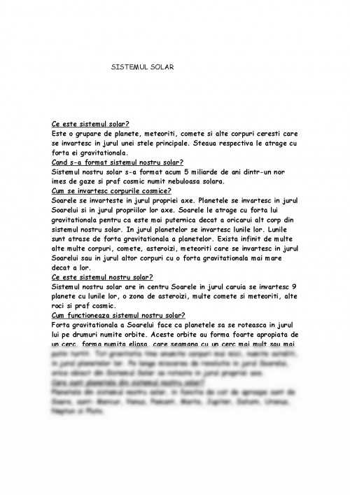 Referat: Sistemul Solar (#336794)