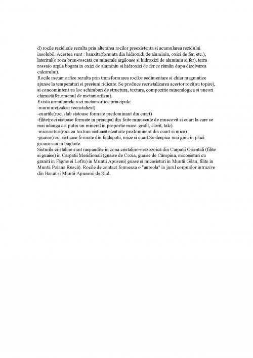 Referat: Tipuri de roci (#336819)