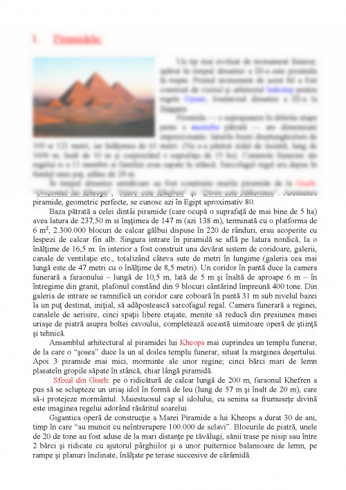 Referat: Piramidele Și Templele În Egiptul Antic (#337235)