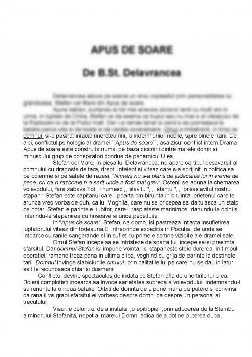 Referat: Apus De Soare (#337917)