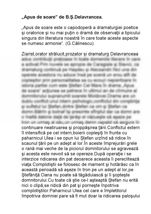Referat: Barbu Stefanescu Delavrancea Apus De Soare (#337999)