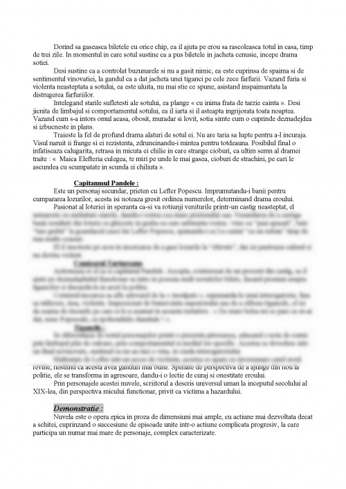 Referat: Două loturi de Ion Luca Caragiale (#338167)