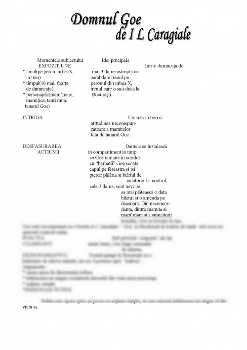 Referat: Dl Goe De Ion Luca Caragiale (#338187)