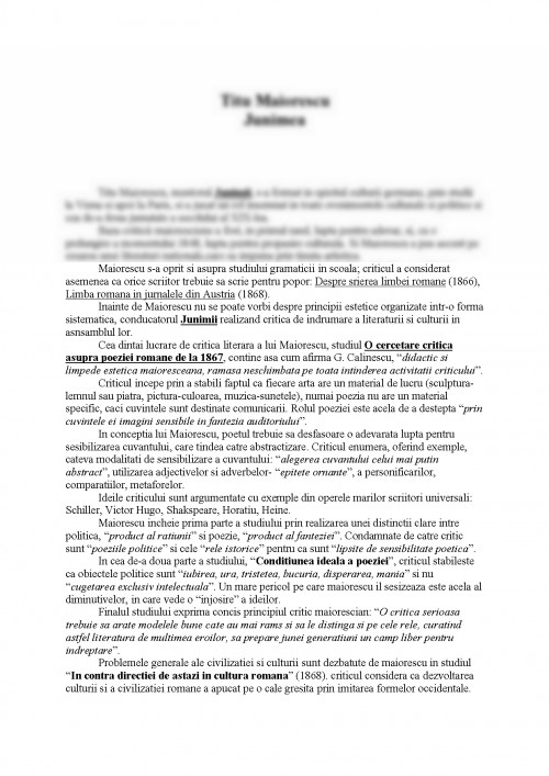 Referat: Junimea Titu Maiorescu (#338379)