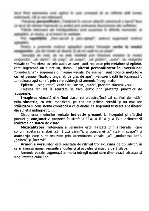 Referat: Lacul De Mihai Eminescu (#338397)