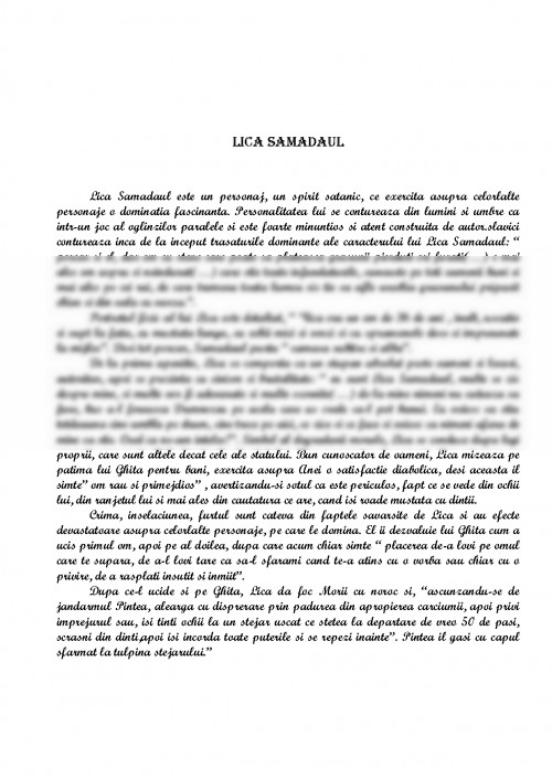 Referat: Lică Sămădăul (#338406)
