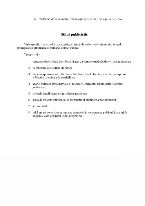 Referat: Oralitatea stilurile funcționale (#338533)