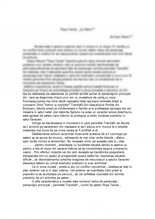 Referat: Popa Tanda (#338594)