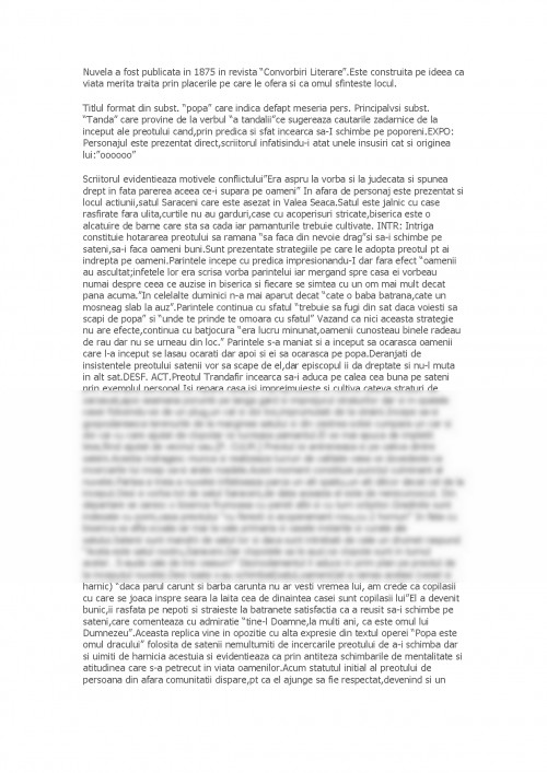 Referat: Popa Tanda de Ioan Slavici (#338601)