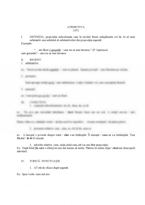 Referat: Propoziția subordonată atributivă (#338630)
