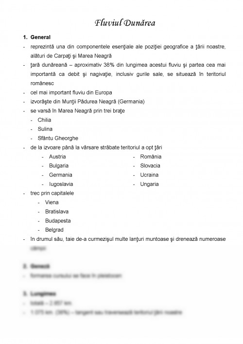 Referat: Dunărea (#339227)