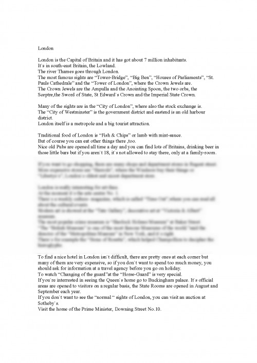 Referat: London (#339785)