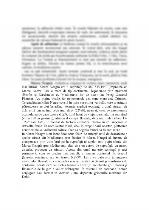 Referat: Apele României, Dunărea, Marea Neagră, râurile interioare ...