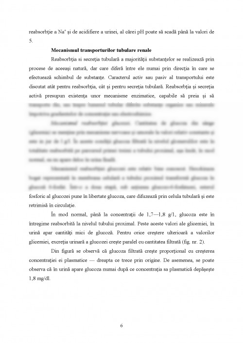 Referat: Formarea urinei diureză apoasă și diureză osmotică filtrarea ...