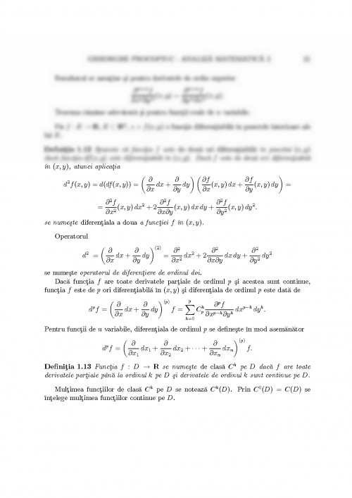 Curs: Analiza matematică și ecuații diferențiale (#342905)