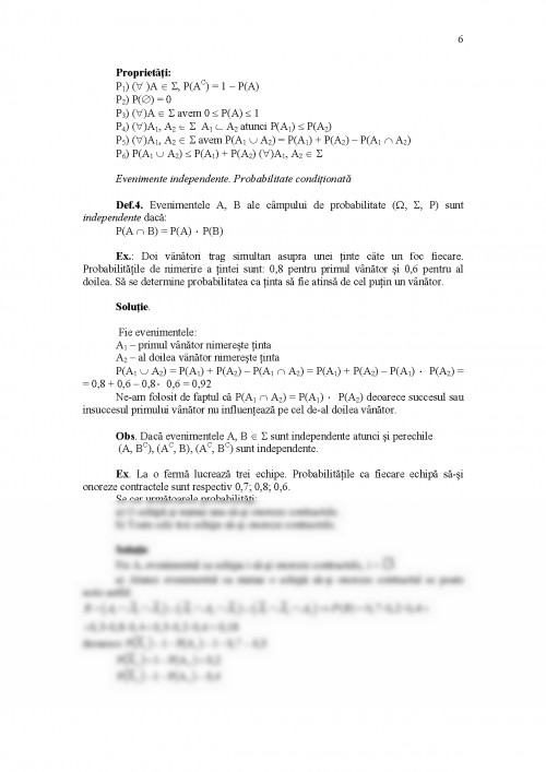 Curs: Matematică pentru economiști. Probabilitate (#347827)