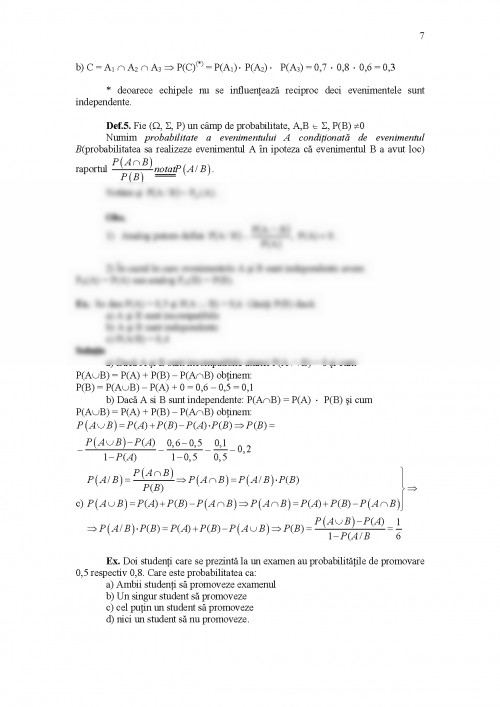 Curs: Matematică pentru economiști. Probabilitate (#347827)