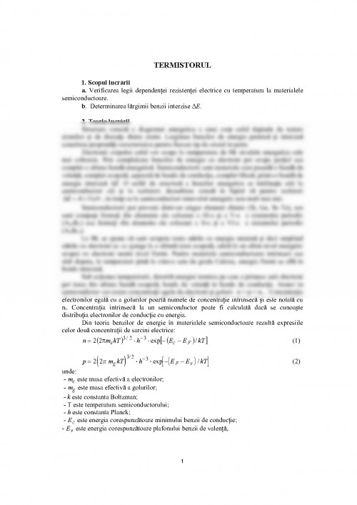 Laborator: Termistorul (#348281)