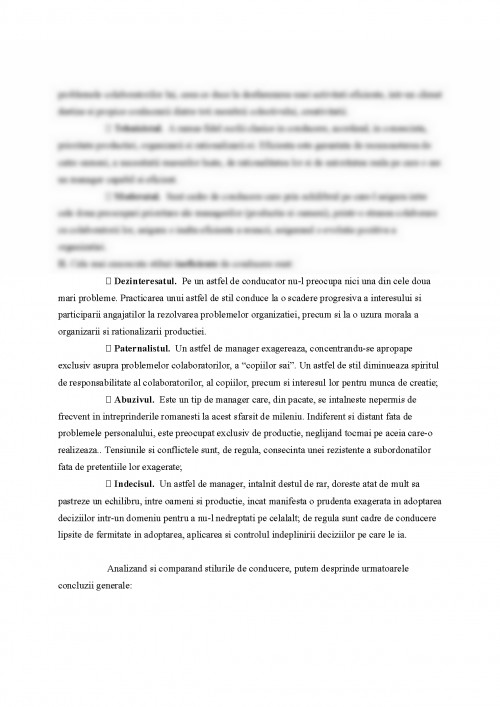 Referat: Stiluri Manageriale (#348518)