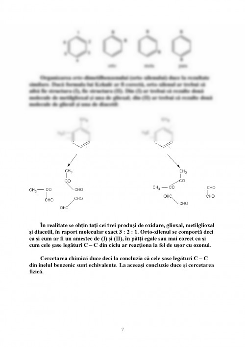 Referat: Structura benzenului și starea aromatică (#349013)