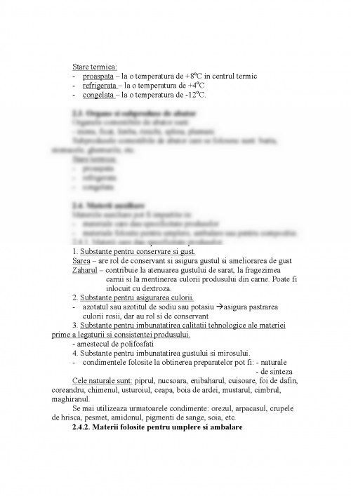 Referat: Caracteristicile tehnologice ale cărnii (#349139)