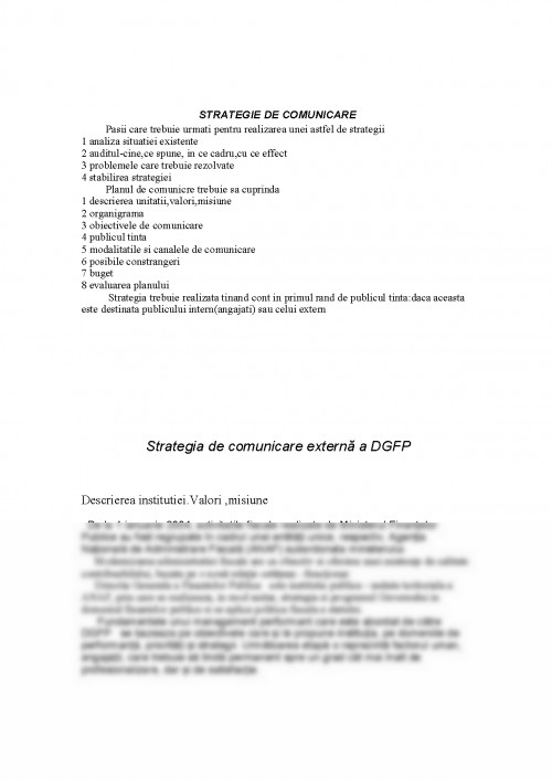 Referat: Strategii de Comunicare (#349259)