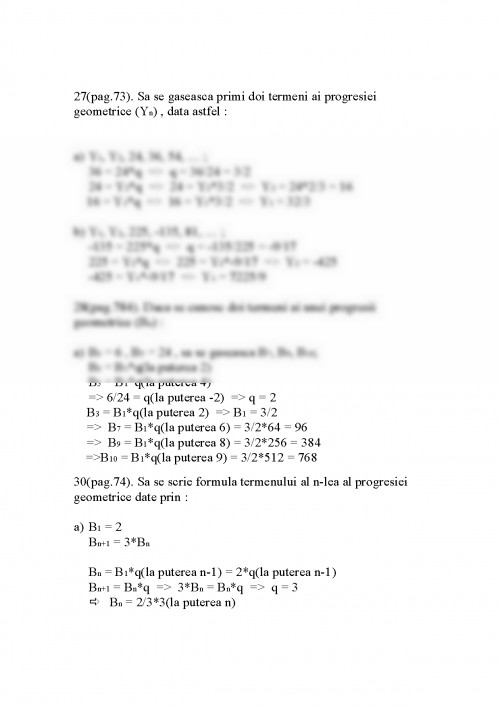 Referat: Progresii Aritmetice și Geometrice (#349280)