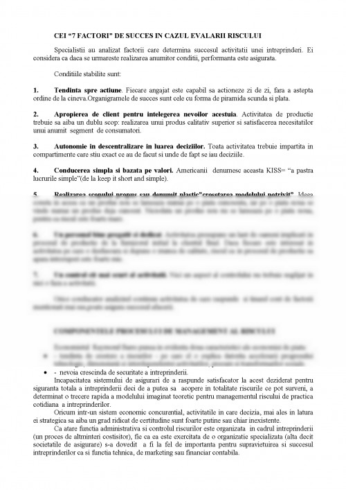 Referat: Managementul Riscului (#350300)