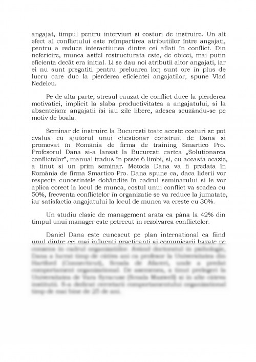 Referat: Conflictul la Locul de Munca (#351228)