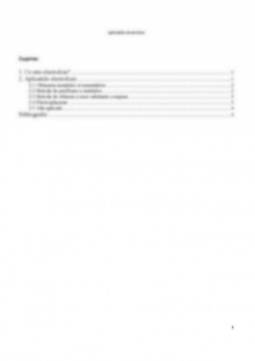 Referat: Aplicațiile electrolizei (#352617)