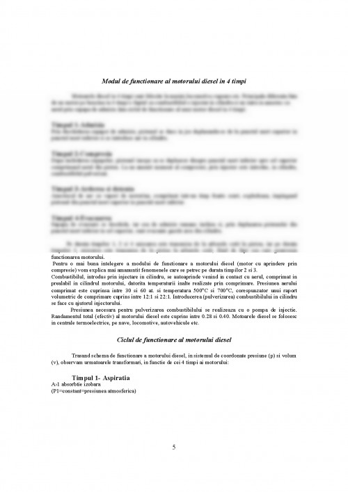 Referat: Motorul Diesel și Motorul Diesel (#352653)