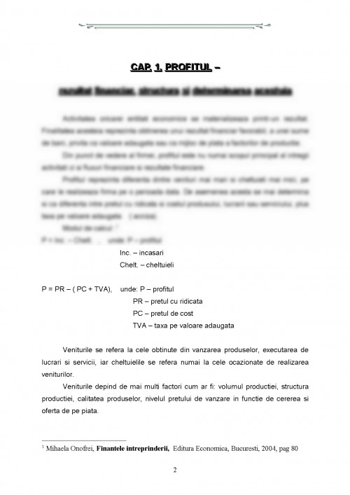 Referat: Profitul (#352871)