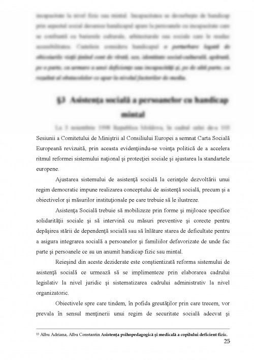 Referat: Handicapul Mintal (#353011)