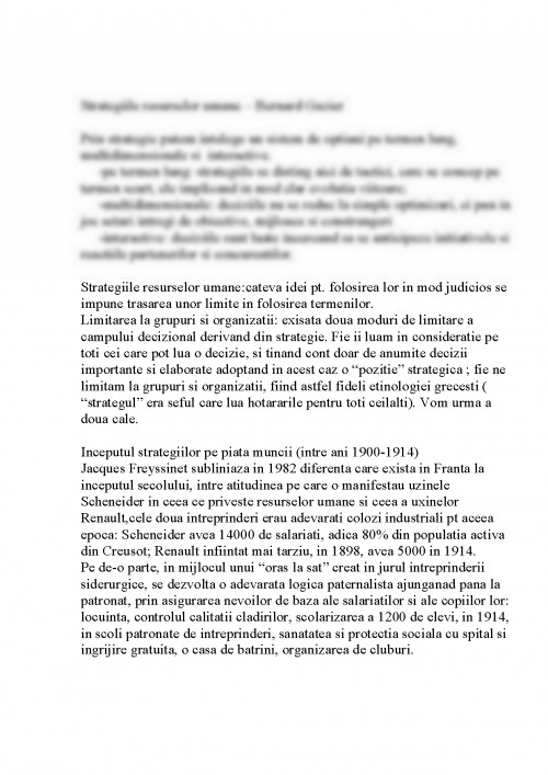 Referat: Strategiile Resurselor Umane (#353746)